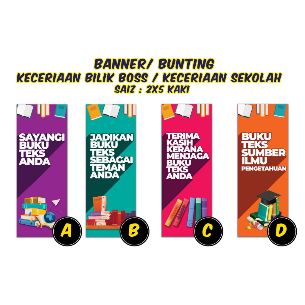 BANNER BILIK BOSS| 2kaki x 5kaki | HIASAN KELAS | KECERIAAN KELAS ...