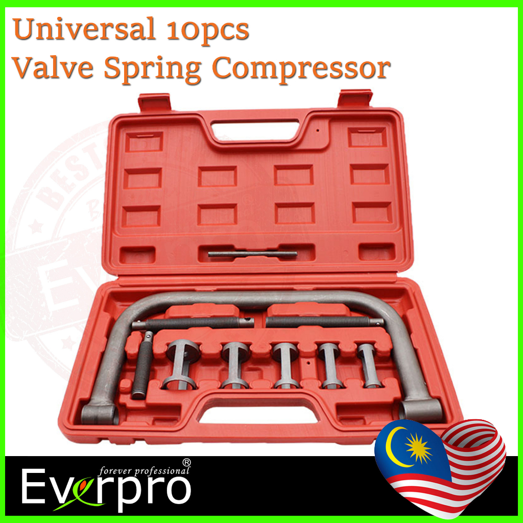 10Pcs Solid Valve Spring Compressor Auto Compression Clamp Tool ...