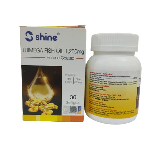 Shine Trimega Fish Oil 1200mg 30's | Shopee Malaysia