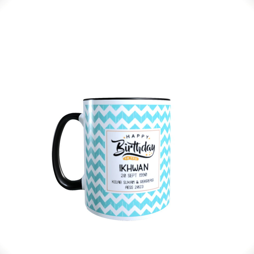 ZigZag Mug | Cofffee Tea Hot Chocolate | Gift Hadiah | Cup Cawan ...
