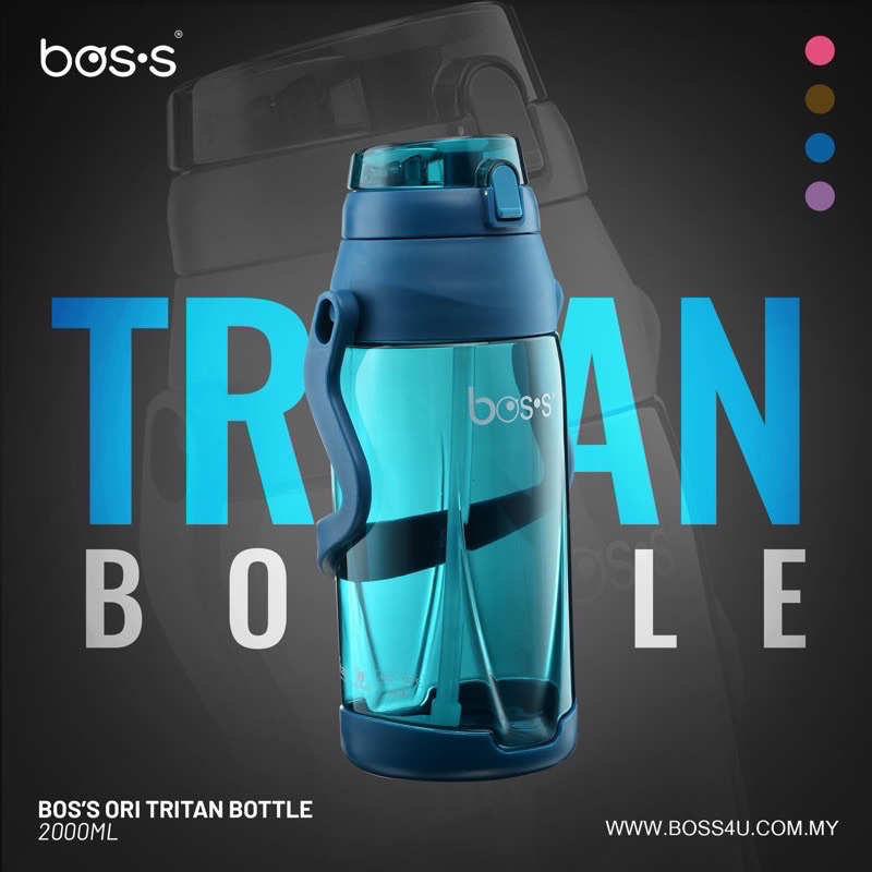 BOS’S 200ml & 2600ml TRITAN Water BOTTLE/Botol Air/Bekas Air/BPA FREE | Shopee Malaysia