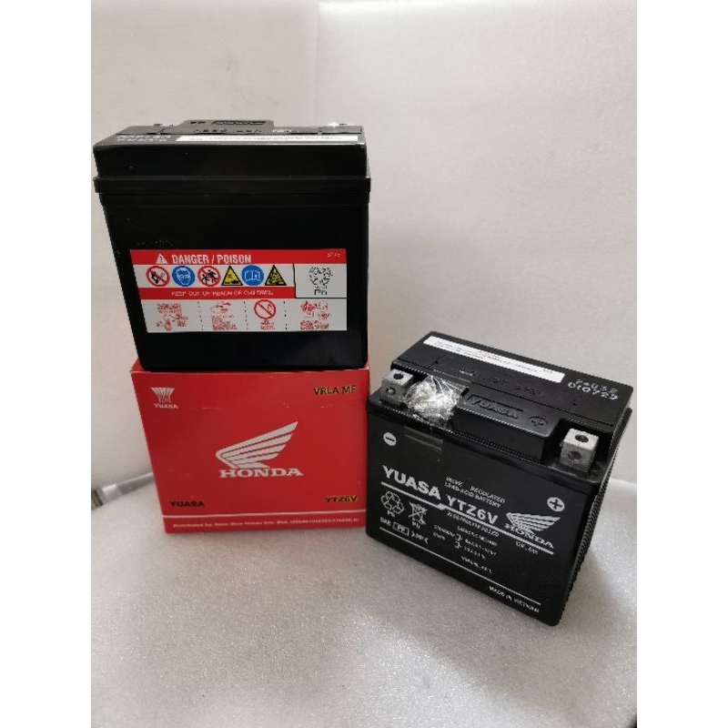 Battery Yuasa RS150 V1 V2 PCX150 SPACY VARIO 150 YTZ6V 100% ORIGINAL ...