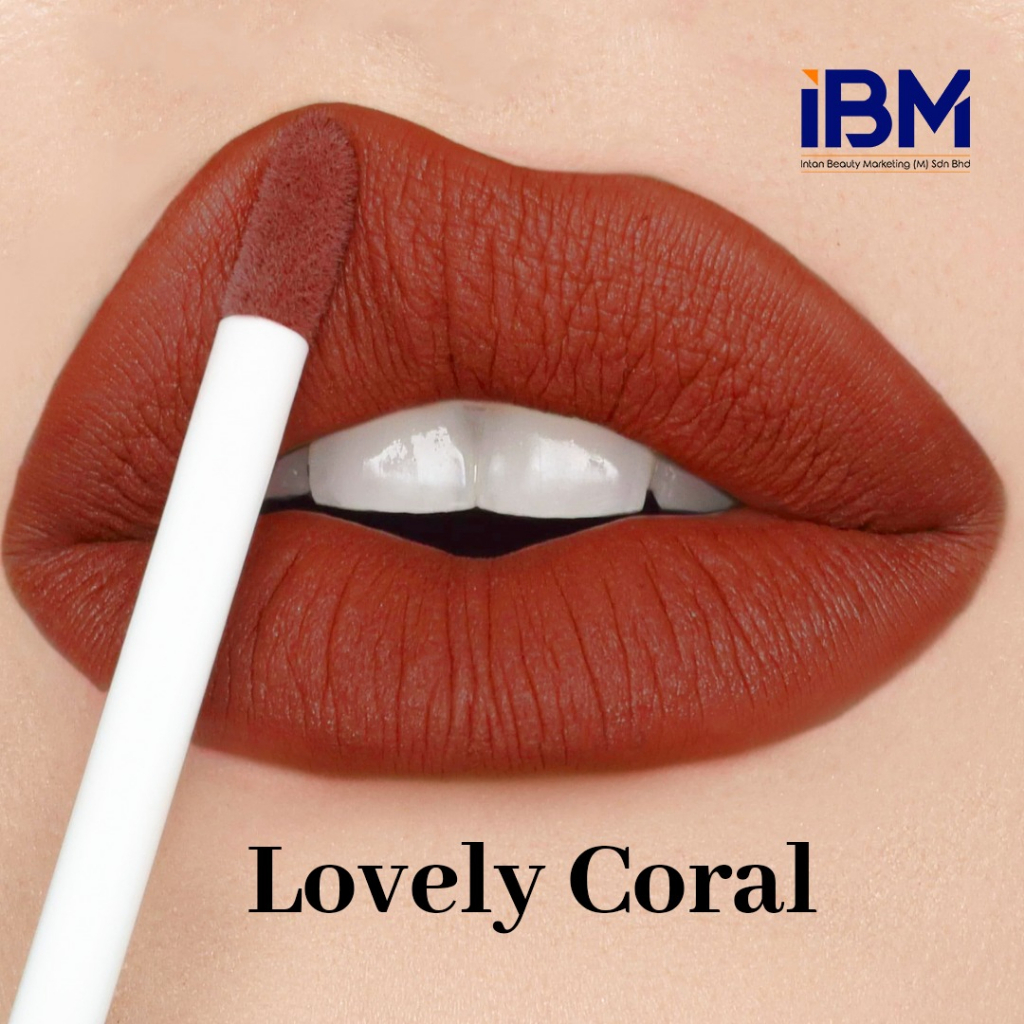 IBM LOVELY CORAL LIPMATTE GORGEOUS (FREE DESIGN & STICKER) | Shopee ...