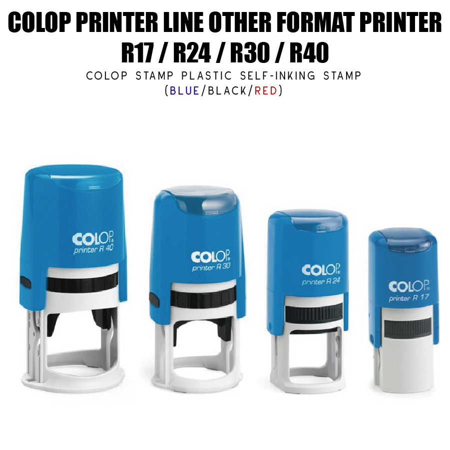 COLOP PRINTER LINE OTHER FORMAT PRINTER R12/R17/R24/R30 (BLUE/BLACK/RED ...