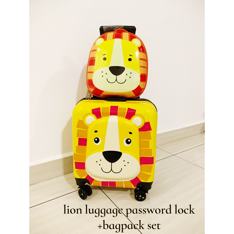 18inci Kid Luggage Cute Animal Suitcase Travel Bag Luggage Hand Carry ...