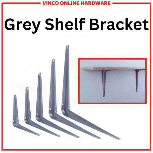 Grey Coat Triangle Bracket Wall Shelf Shelving L Bracket Wall Mount ...