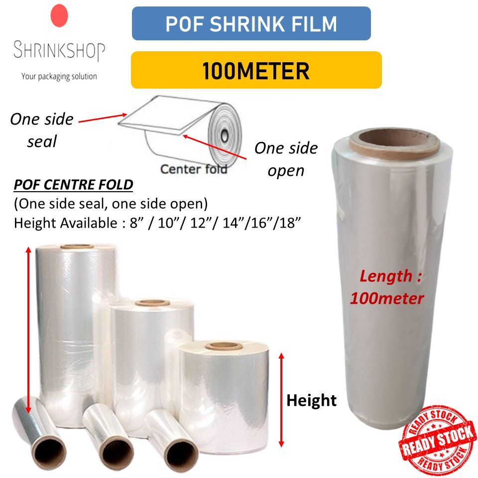 POF Shrink Film Heat Shrink Food grade Shrink Soft Polyolefin Shrink ...