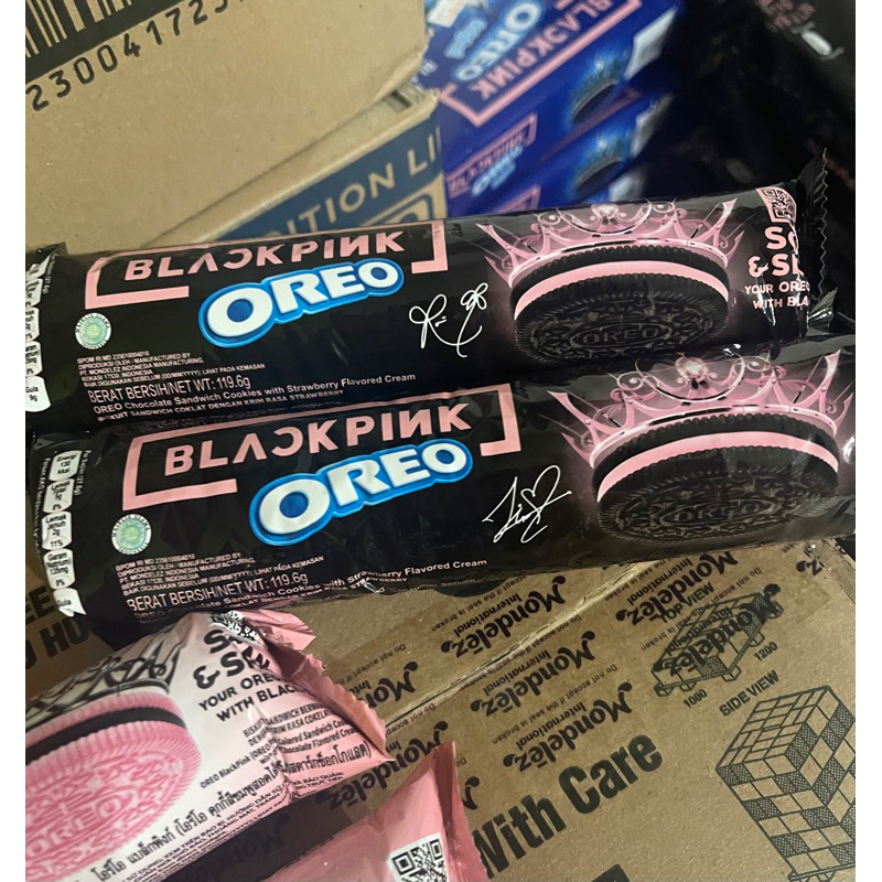 Oreo x Blackpink Sandwich Cookies Limited Edition 248.4g / 256.5g ...