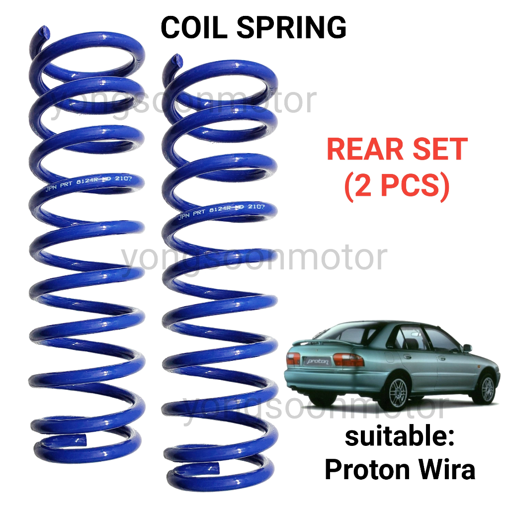 JPN COIL SPRING REAR SET PROTON WIRA 1.3, 1.5, 1.6, 1.8, 2.0 | Shopee ...