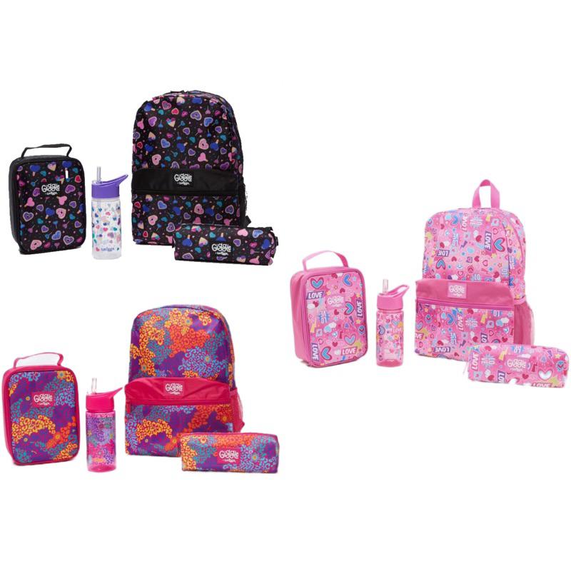Smiggle Backpack Giggle 4 Set Original | Shopee Malaysia