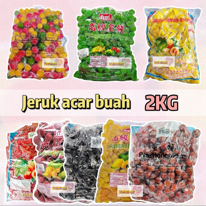 Asam pelbagai jeruk acar buah 2KG [basah /kering] | Shopee Malaysia
