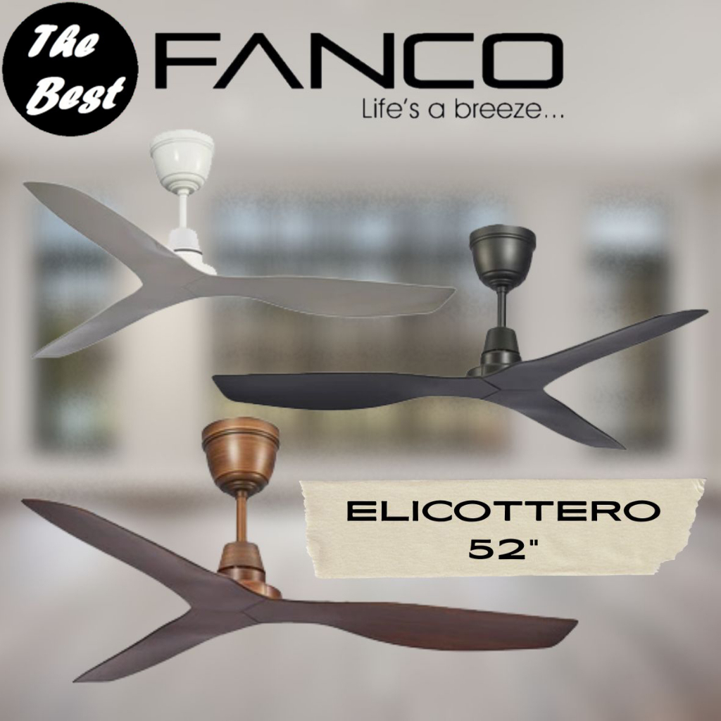 FANCO ELICOTTERO 52 Inches DC Motor 3 Blades Ceiling Fan | Shopee Malaysia
