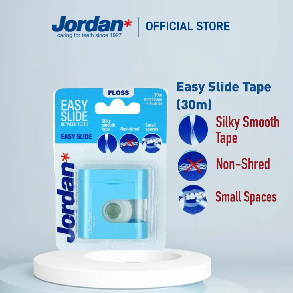 Jordan Easy Slide Tape (30m) - Mint Flavour + Fluoride | Shopee Malaysia