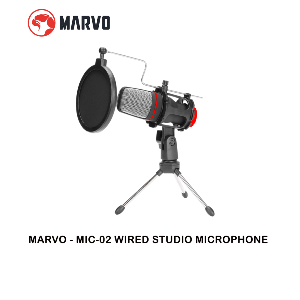 MARVO MIC-02 WIRED STUDIO MICROPHONE | Shopee Malaysia
