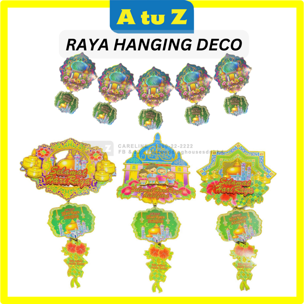 AtuZ Selamat Hari Raya Banner Hanging Decoration Office Home Deco ...