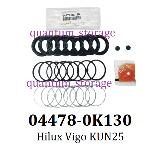 Toyota Brake Caliper Seal Repair Kit Front 04478-0K130 Hilux Vigo KUN25 ...