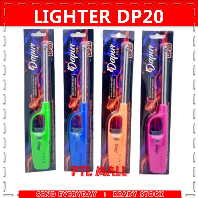 Dapur Long Lighter DP20 Refillable Gas Lighter Jet Torch 1525 | Shopee ...