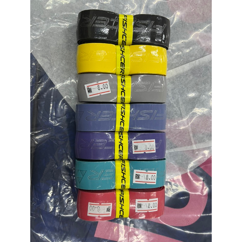 FISCHER Badminton PP Grip 100%ORIGINAL High Quality (7 Colour) | Shopee ...