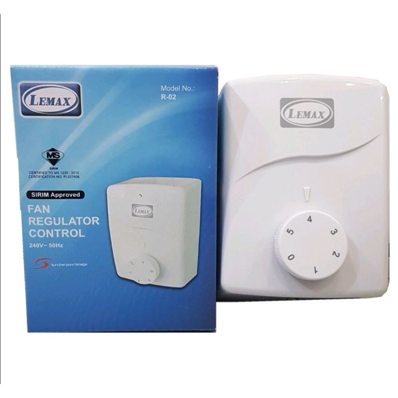 LEMAX FAN REGULATOR CONTROL (R-02) | Shopee Malaysia