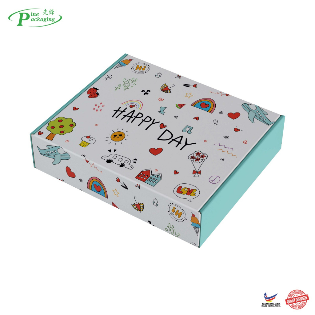 [Buy 2 Bundles Free 1 Bundle ] Printed White Gift Box Valentine Carton ...