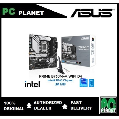 ASUS Prime B760M-A WiFi D4 / D5 LGA1700 Mainboard | Shopee Malaysia