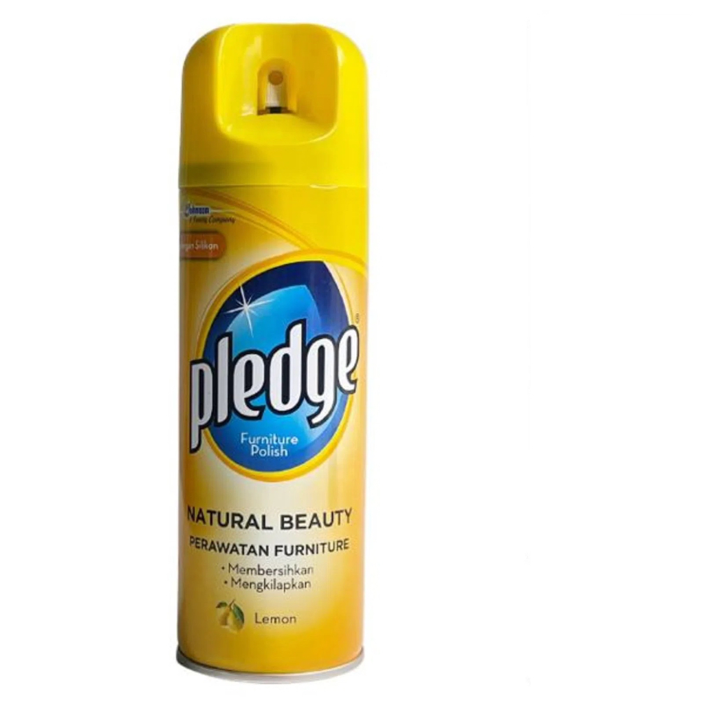 PLEDGE FURNITURE POLISH NATURAL BEAUTY LEMON 330G | Shopee Malaysia