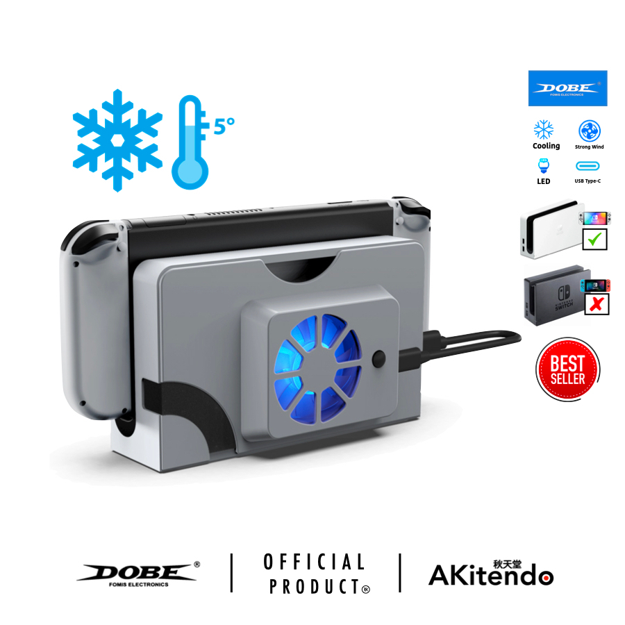 DOBE Nintendo Switch OLED Dock Cooling Fan TV Station Cooler TNS-1136 ...