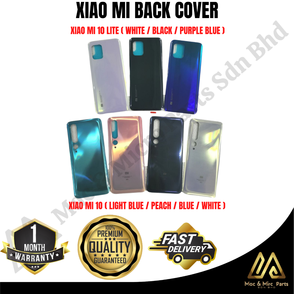 XIAO MI 10 LITE / XIAO MI 10 BACK COVER ( READY STOCK ) | Shopee Malaysia