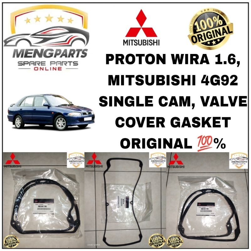 ORIGINAL 💯% PROTON WIRA 1.6 , MITSUBISHI 4G92 SINGLE CAM ENGINE, VALVE ...
