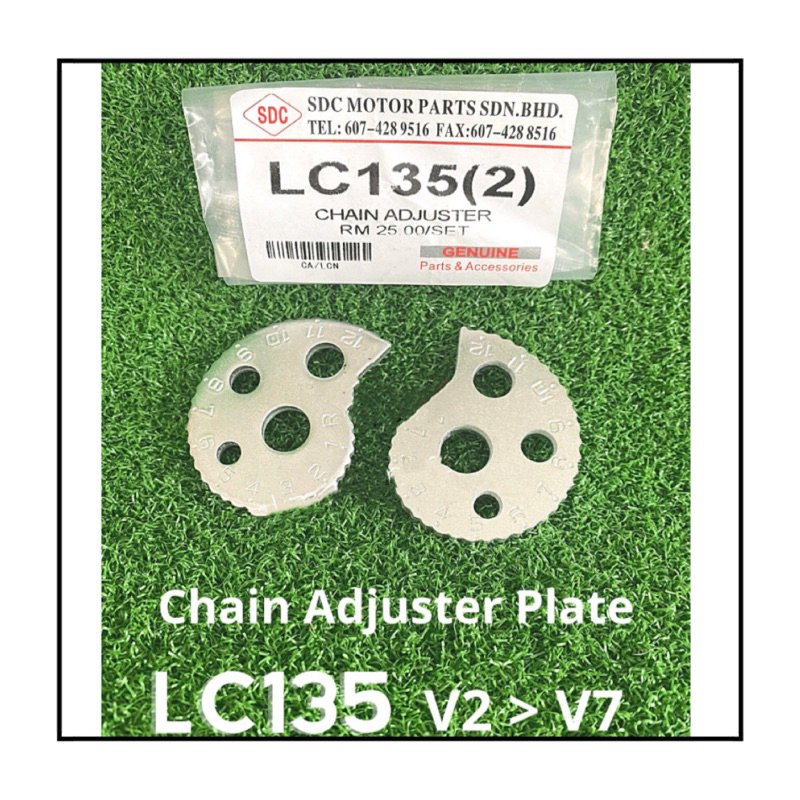 (2Pcs/Set) PLATE Chain Adjuster Yamaha LC135(2) / LC135 New v2 v3 v4 v5 ...