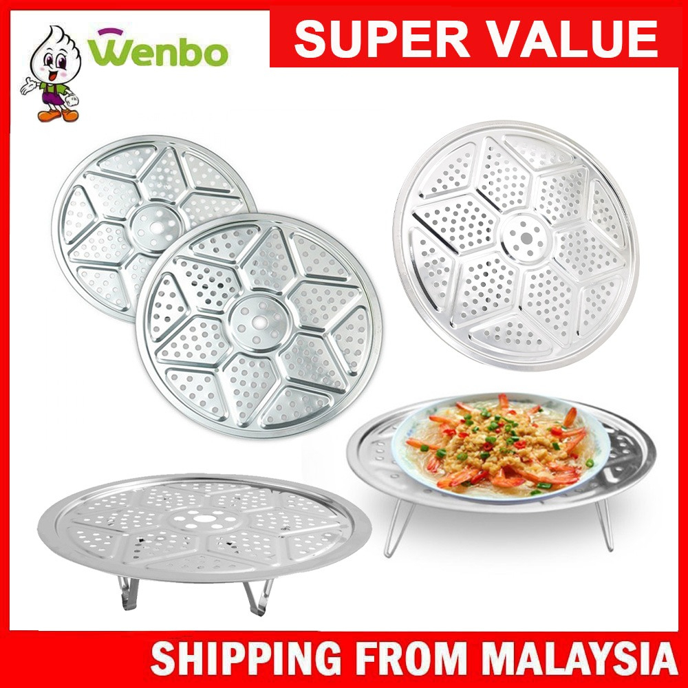 Wenbo Stainless Steel Steamer Plate Steaming Tray Hidangan Kukus ...