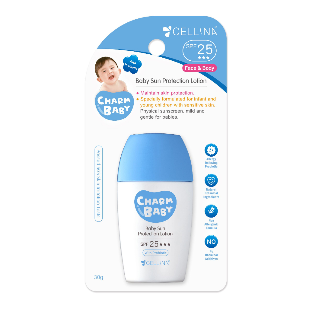 Cellina Charm Baby Sun Protection Lotion Face & Body Kids Sunscreen ...