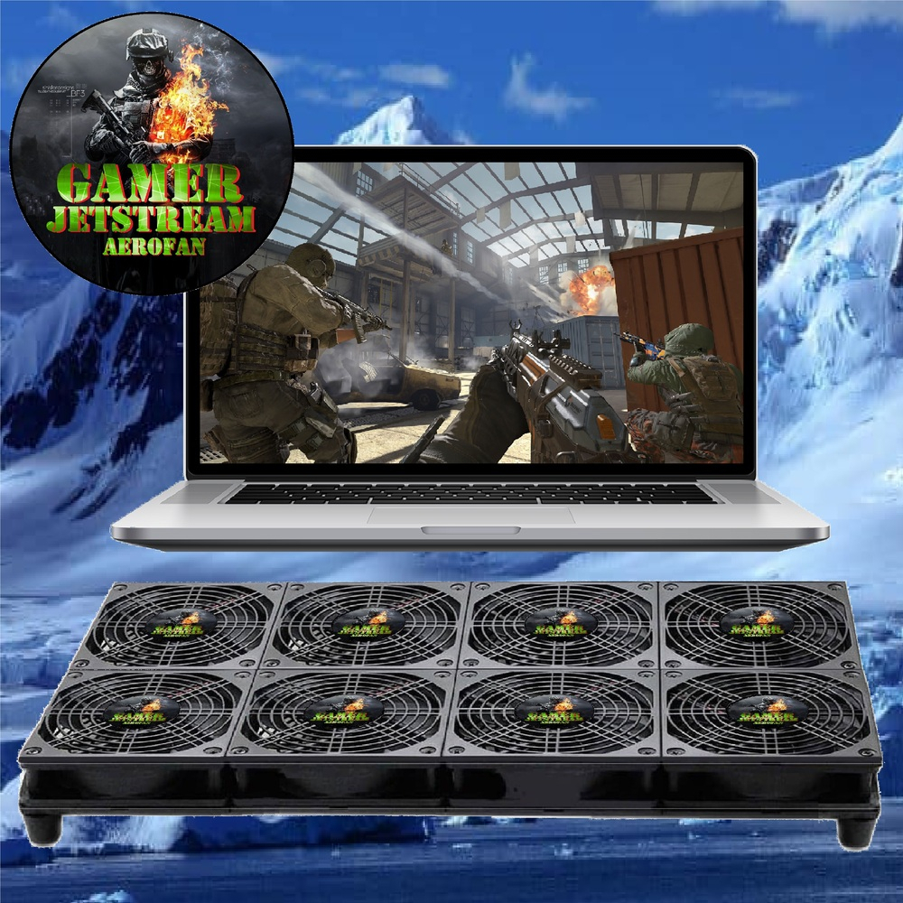 240mm x 480mm (8 Fan) With Speed & Non Speed Control GAMER JETSTREAM ...