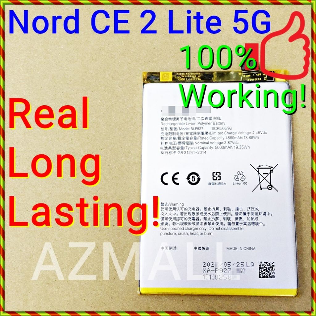 (33W Fast Charge) NEW ORI Long Lasting Stable Battery BLP927 for ...