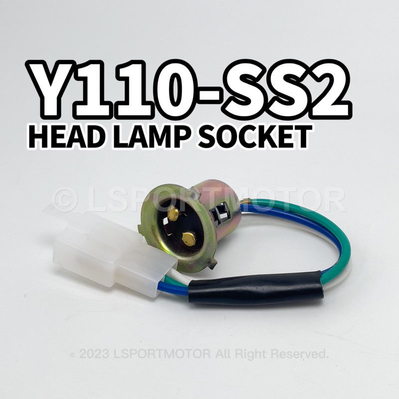 YAMAHA Y110-SS2 HEAD LAMP SOCKET FRONT DEPAN LAMPU KEPALA SOCKET WIRE WIRING SS-II SS TWO SS 2 ...