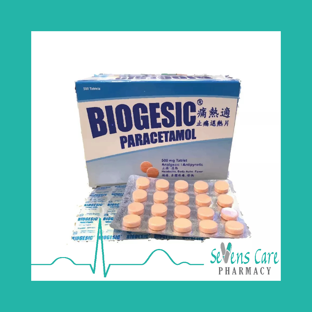 Biogesic Paracetamol 500mg Tablets 20's /1 strips | Shopee Malaysia