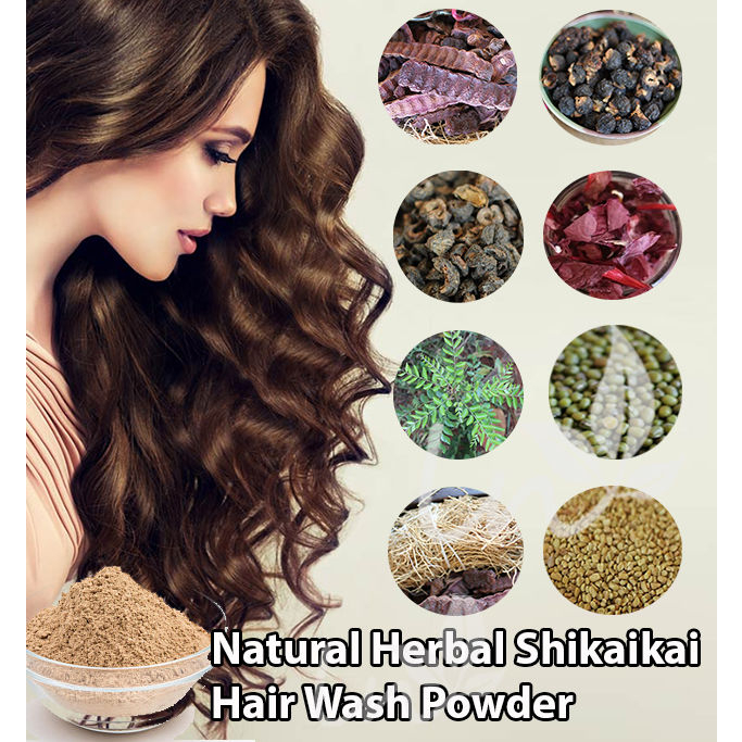 herbal seeyakkai powder 9 11 mix shampoo hair : rose hibiscus shikakai ...