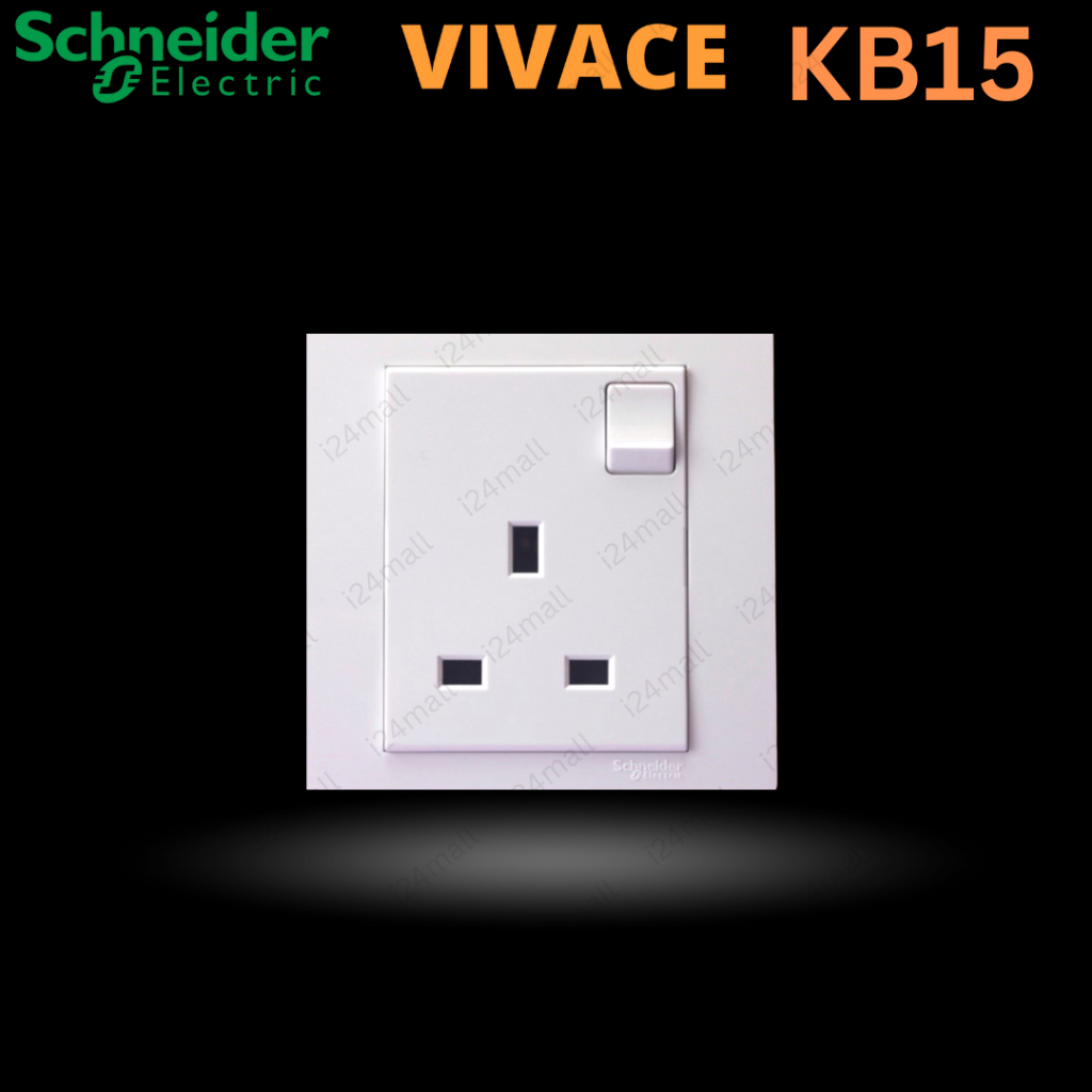Schneider Vivace 13A Switch Socket KB15 / Suis Soket Maxreno 1 Gang ...