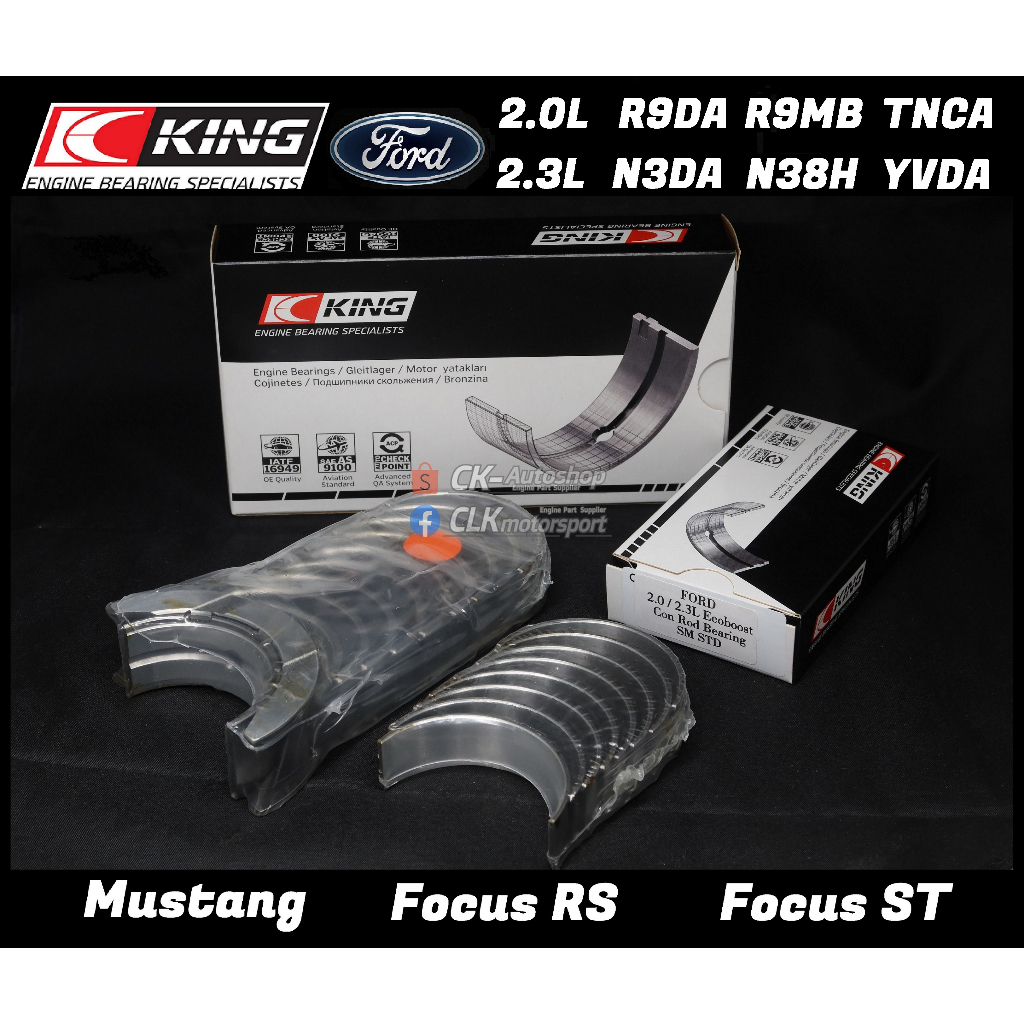 KING Bearing Ford 2.0L 2.3L N3DA N3DB N38H N48H YVDA EcoBoost Turbo ...