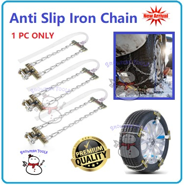 (1PC) ANTI SKID SLIP METAL CAR SUV TIRE TYRE CHAIN CHAINS SNOW FREEZE ...