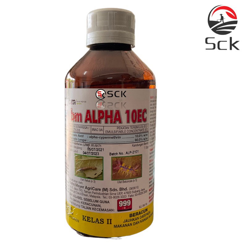 bm alpha 10EC 1Liter/Racun serangga/alpha-cypermethrin 10%/sama dgn ...