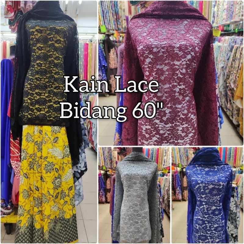 Kain Lace / Premium Lace (Sesuai utk kebaya, dress dll) | Shopee Malaysia