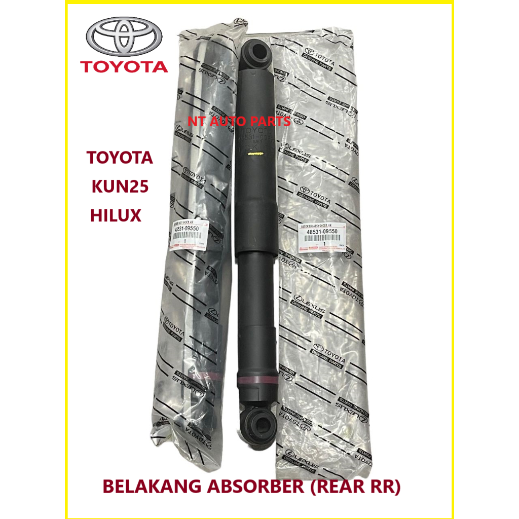 100% ORIGINAL TOYOTA KUN25 HILUX 48531-09550 ABSORBER BELAKANG MADE IN ...