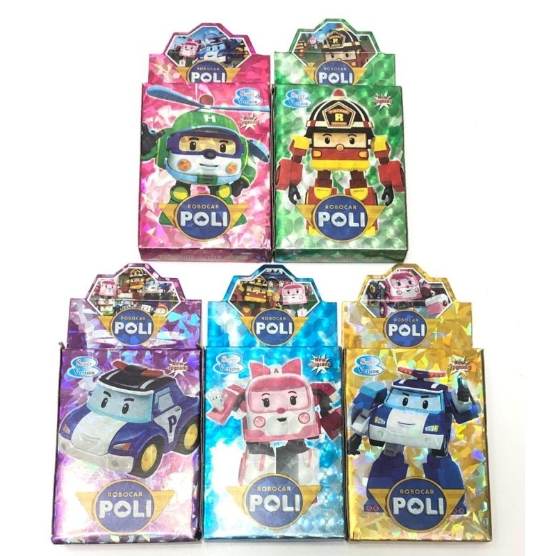 Ready stock In Malaysia Robocar Poli kad cards (24cards) trading cards ...