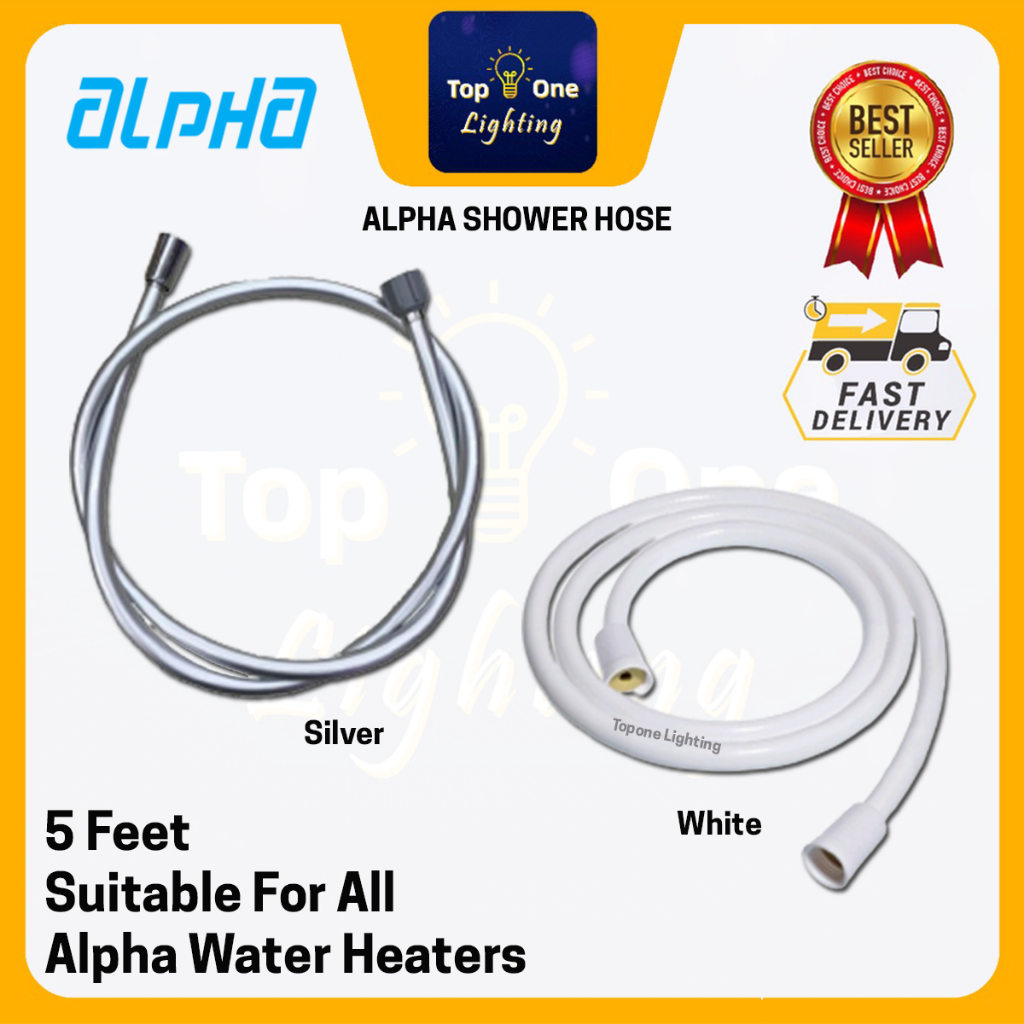 ALPHA SHOWER HOSE WHITE / SILVER ( ORIGINAL) | Shopee Malaysia
