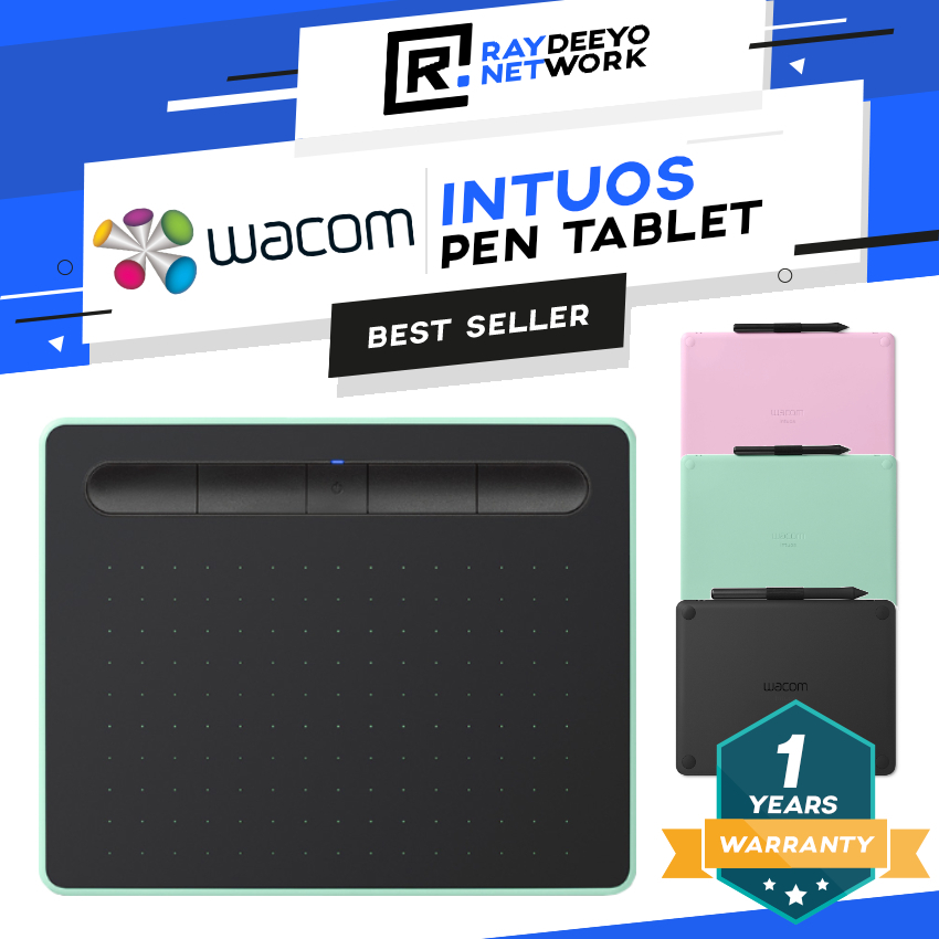 Wacom Intuos Bluetooth Drawing Tablet with Pen [Pen pressure levels ...