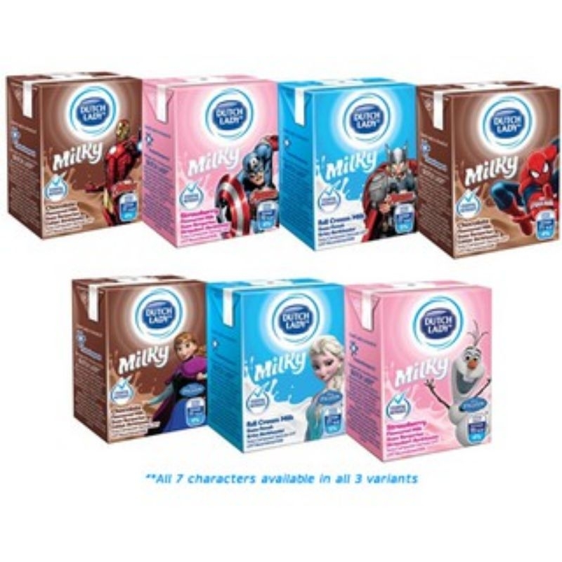 Dutch Lady Milky Frozen Strawberry Flavoured Milk 10 X (4 X 125ml) ( 1 ...