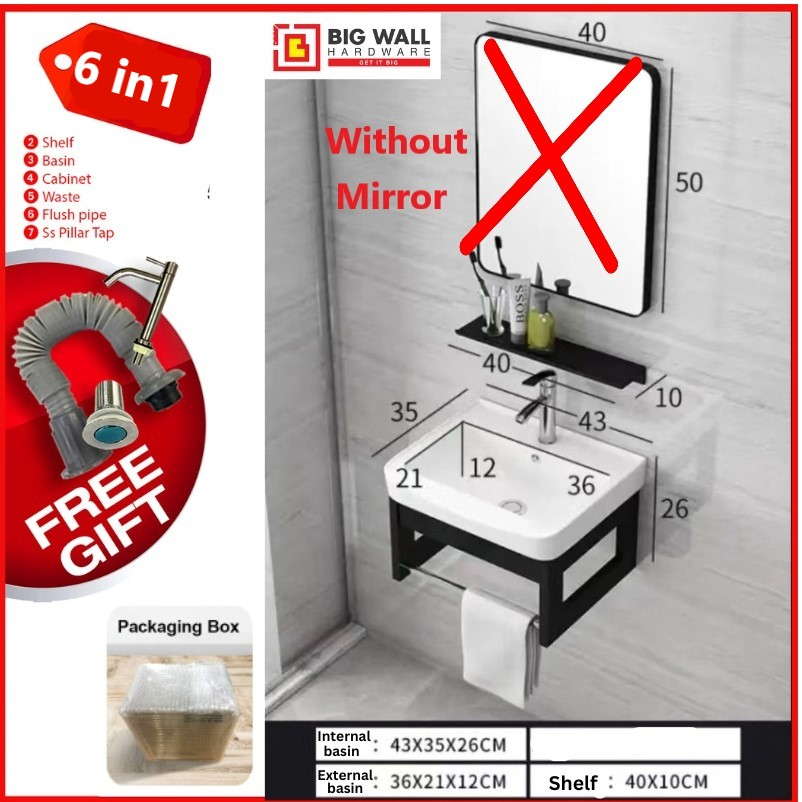 INNO WB2002/WB2009 / WB2001 Wall Hung Ceramic Basin/ SY 1826 Stainless ...
