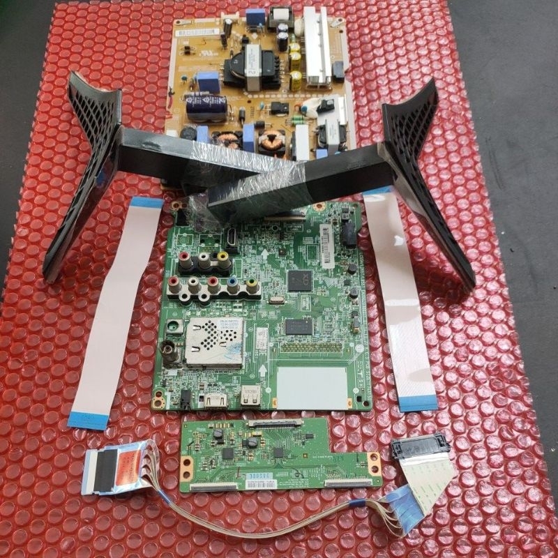 LG LED TV 49LF540T POWER BOARD MAIN BOARD TCON BOARD LVDS RIBBON STAND ...