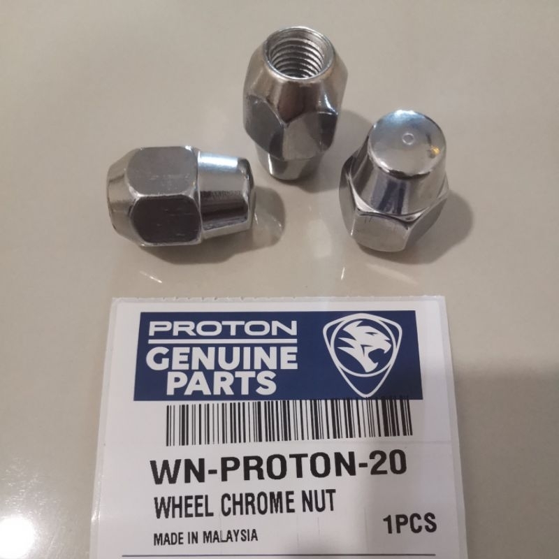 ORIGINAL PROTON WHEEL NUT CHROME NUT M12 X 1.5 X M21(1 PCS PRICE ...